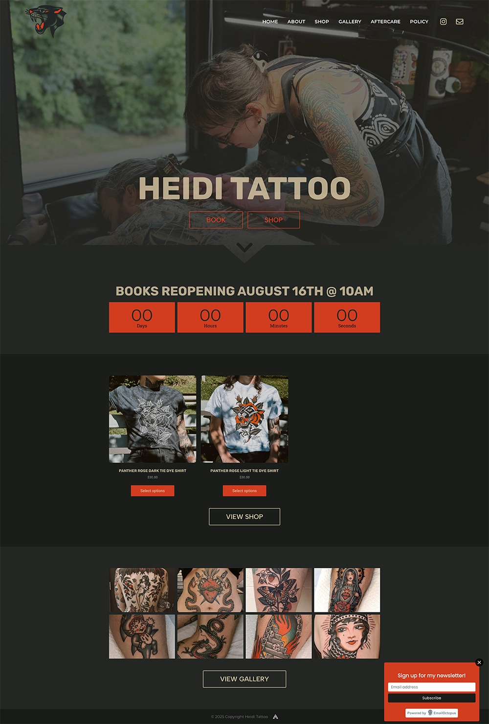 Website Case Study: Heidi Tattoo